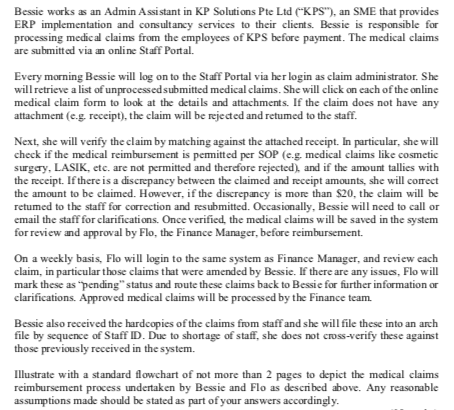 Solved Bessie works as an Admin Assistant in KP Solutions | Chegg.com