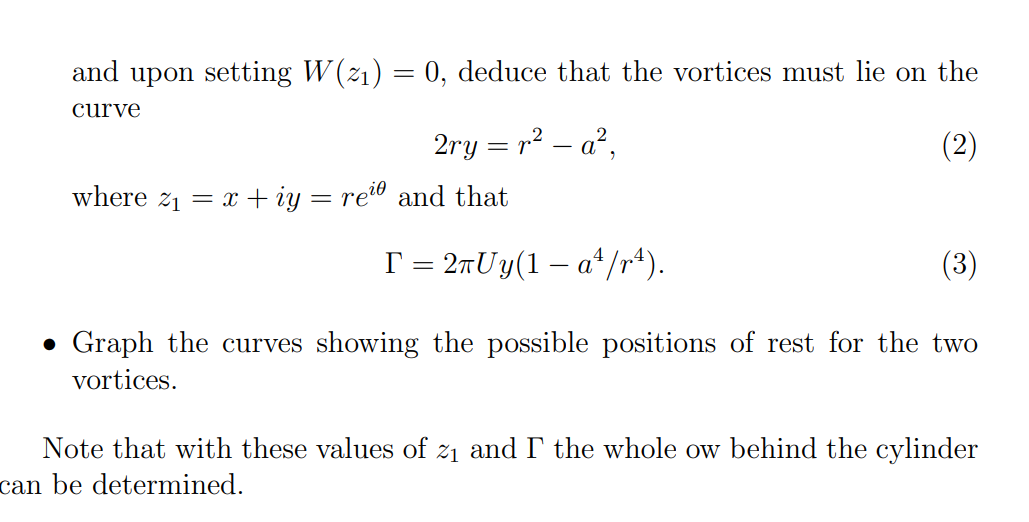 The photograph below shows the vortices created | Chegg.com