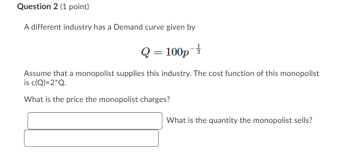 Solved Assume the inverse demand function in a market is | Chegg.com
