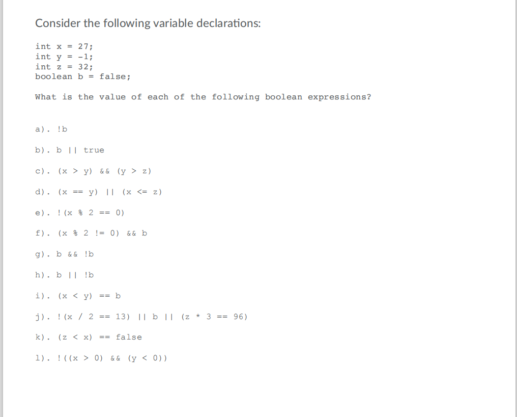 Solved For each of the following while loops, state how many | Chegg.com