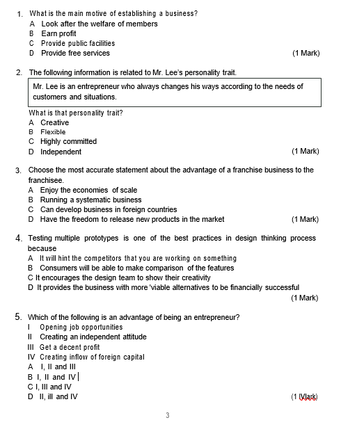 Solved 1. What is the main motive of establishing a | Chegg.com