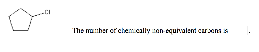 Solved SN=C(CH3)2 The number of chemically non-equivalent | Chegg.com