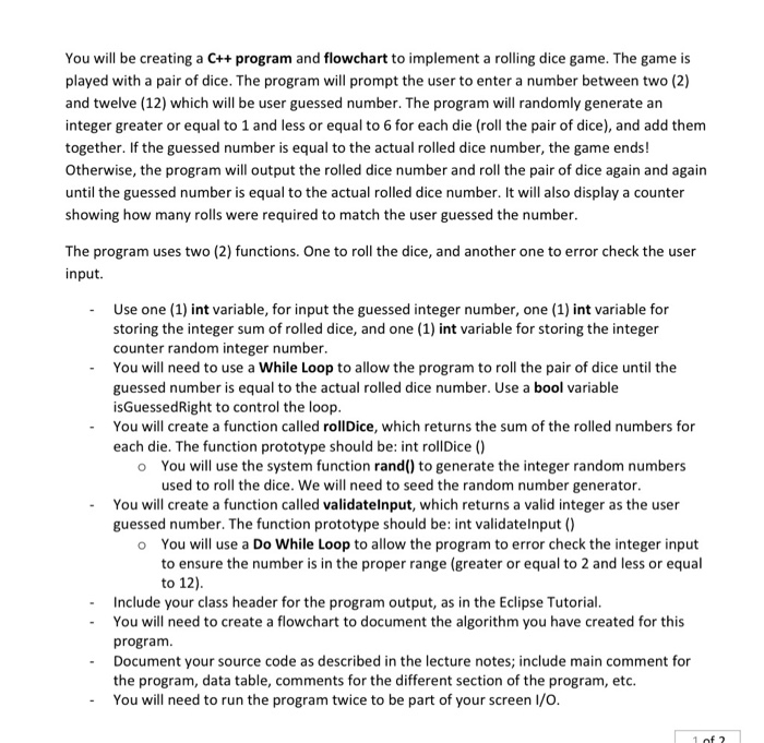 Solved You will be creating a C++ program and flowchart to | Chegg.com