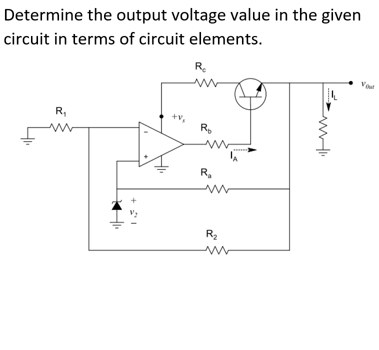 Solved Determine the output voltage value in the given | Chegg.com