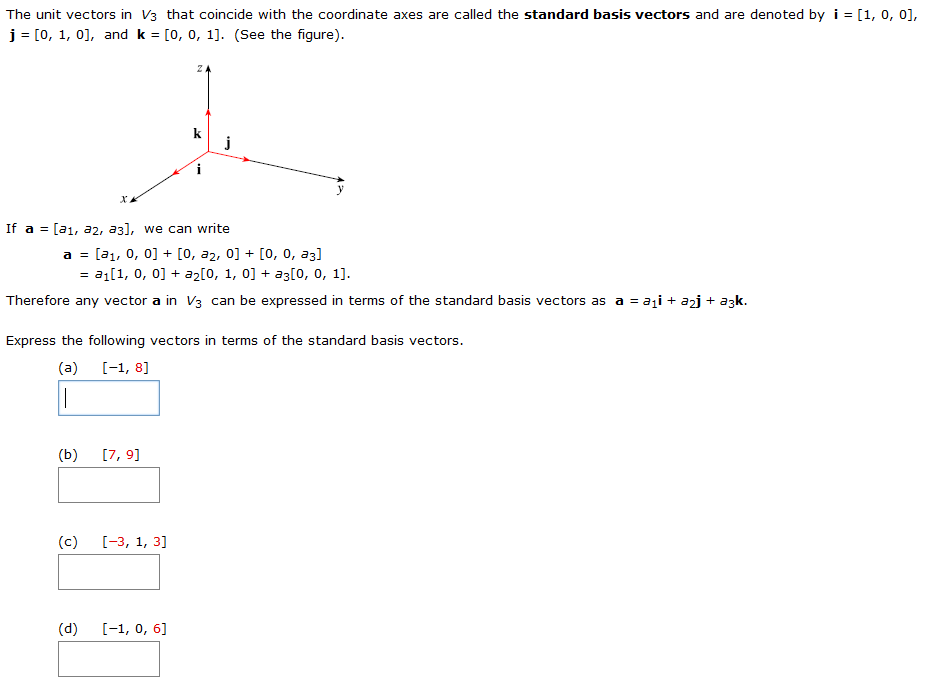 Solved The unit vectors in V3 that coincide with the | Chegg.com