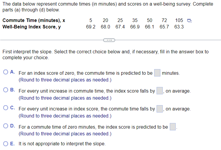 Solved The data below represent commute times (in minutes) | Chegg.com
