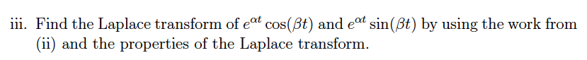 Solved Laplace Transforms for Trig Functions (a) Find the | Chegg.com
