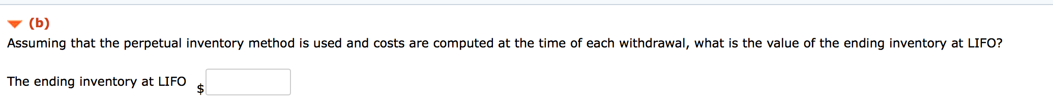 Solved Exercise 8-10 (Part Level Submission) Inventory | Chegg.com
