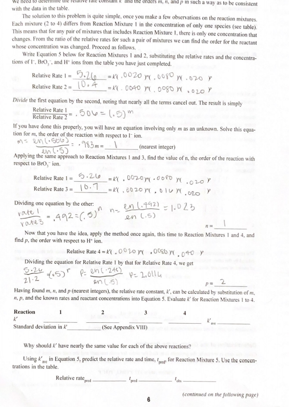 Solved Ink=+constant RT In this equation, k is the rate | Chegg.com
