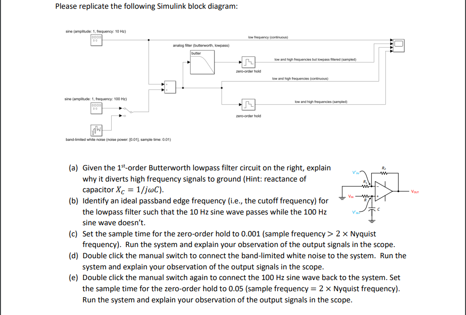 Please replicate the following Simulink block | Chegg.com