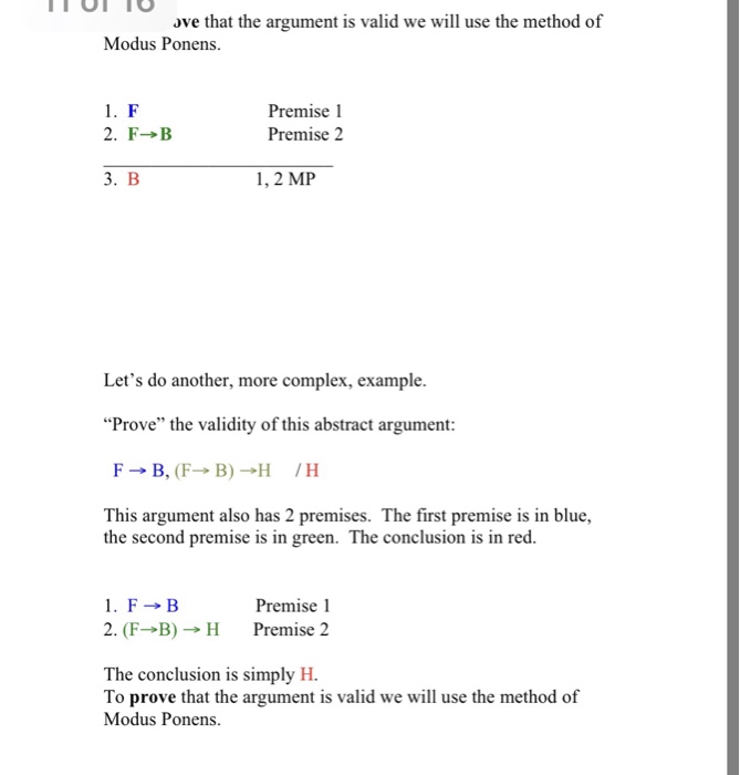 Solved Today we will "prove" symbolic arguments without | Chegg.com
