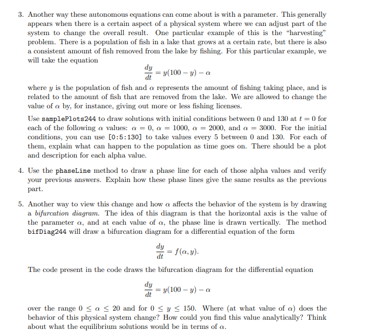 Solved 3. Another way these autonomous equations can come | Chegg.com