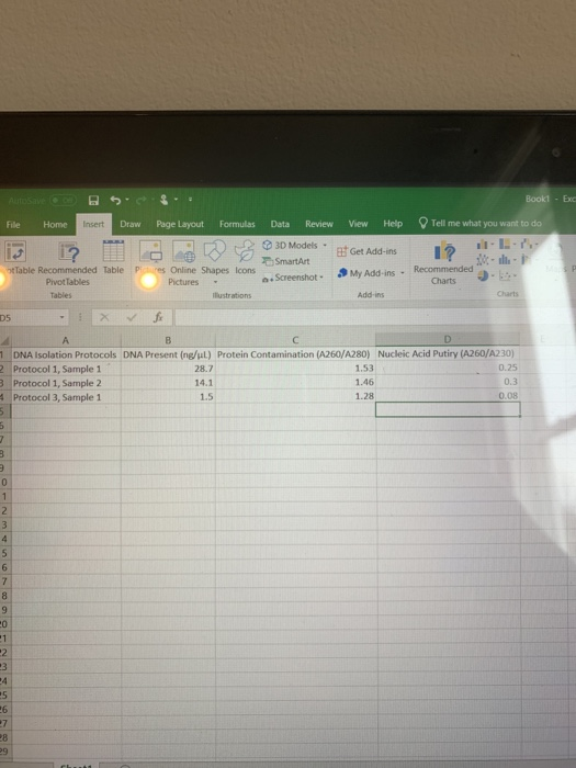 Solved Book1 Exc File Home Draw Page Layout Formulas Data | Chegg.com