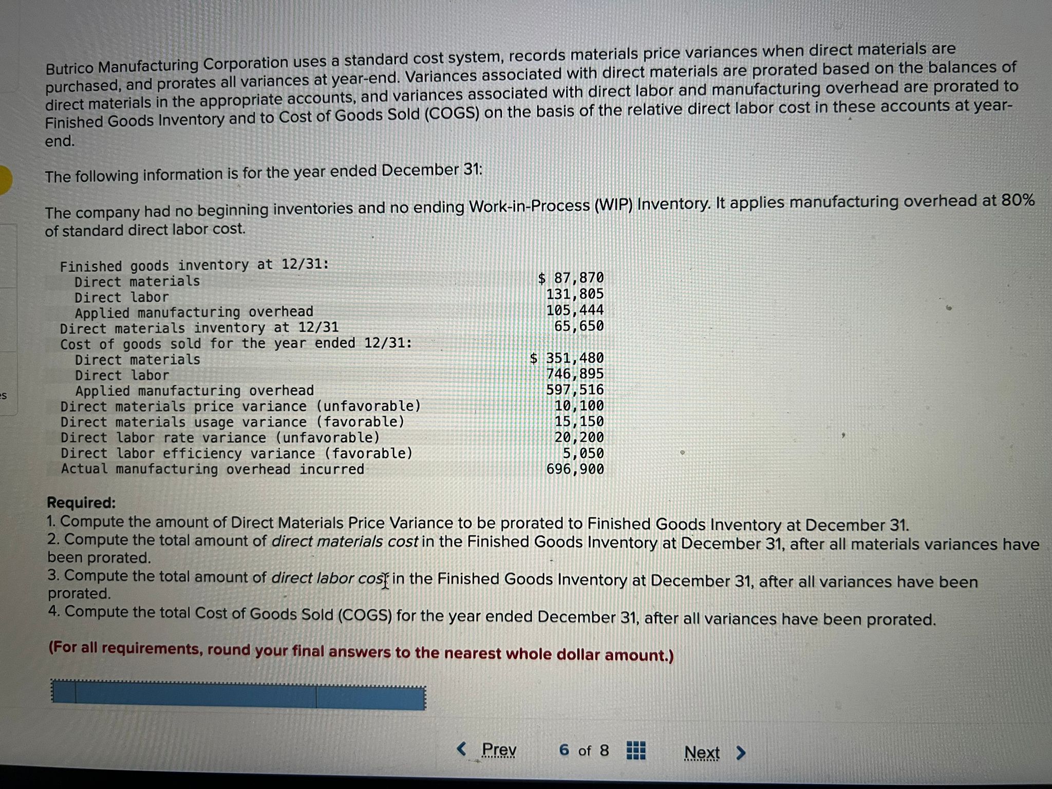 Solved Required: 1. Compute the amount of Direct Materials | Chegg.com Solved Required: 1. Compute the amount of Direct Materials | Chegg.com