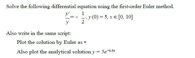 Solved Solve the following differential equation using the | Chegg.com