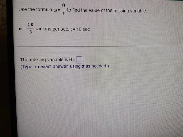 Solved Ө Use The Formula To Find The Value Of The