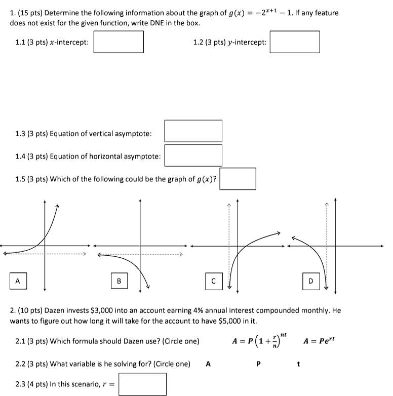 Solved 1. (15 pts) Determine the following information about | Chegg.com