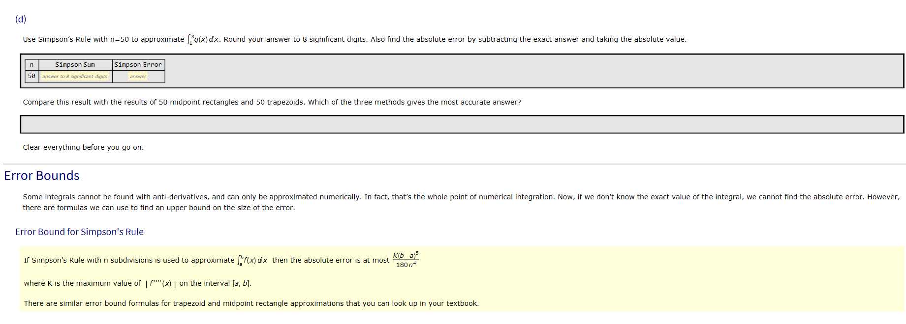 Solved B Answers C Use Mathematica To Find The Exact 