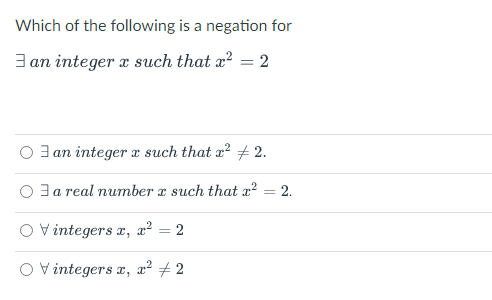 Solved What is the negation of Vodd integer n, n3 is odd? | Chegg.com