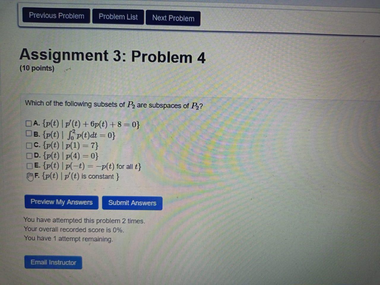 Solved Previous Problem Problem List Next Problem Assignment 0208
