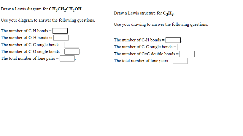 Ch3ch2ch2oh Lewis Structure