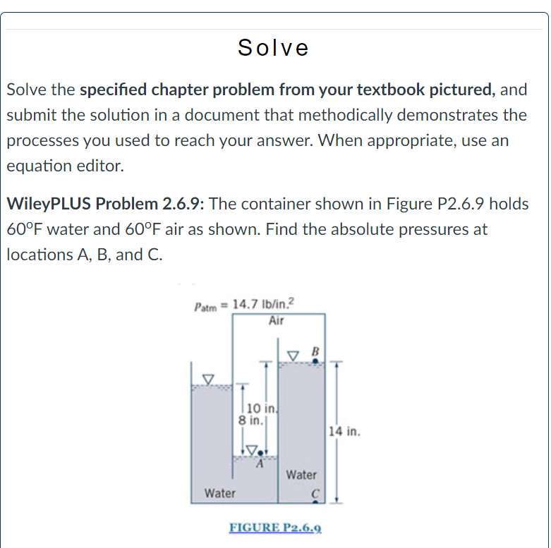 Solved Solve Solve the specified chapter problem from your | Chegg.com