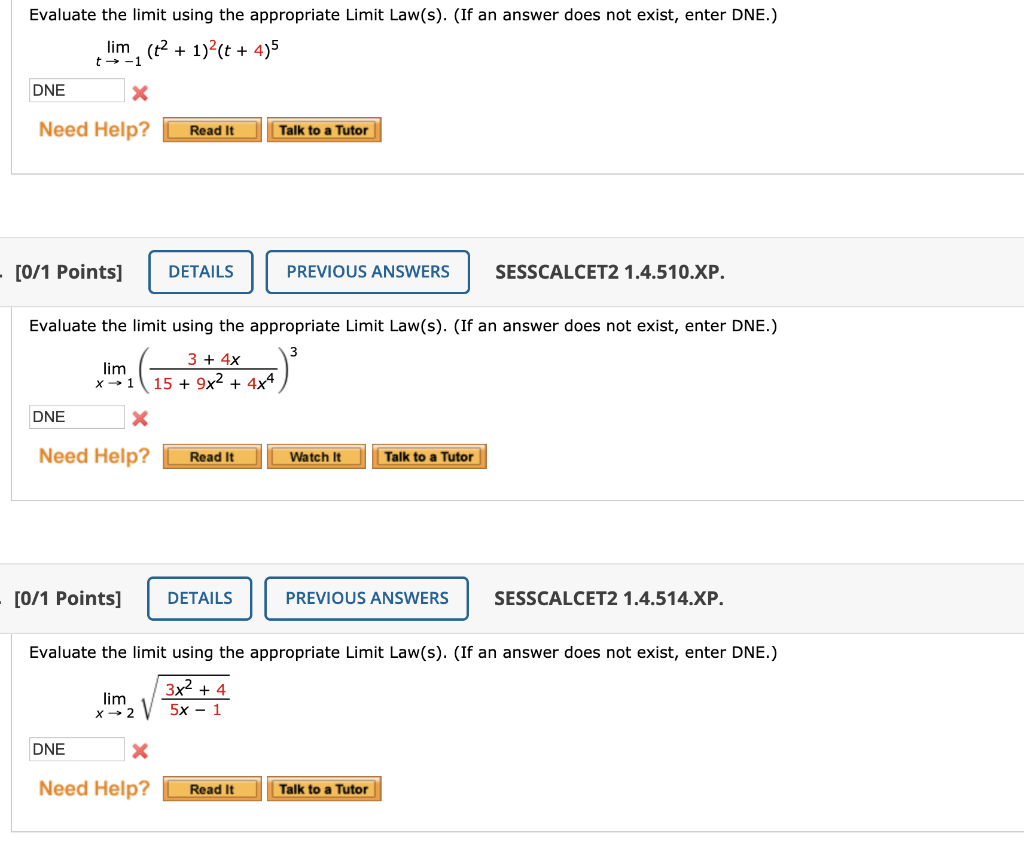 Solved Evaluate the limit using the appropriate Limit | Chegg.com