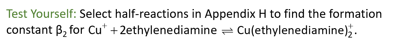 Solved Test Yourself: Select half-reactions in Appendix H to | Chegg.com