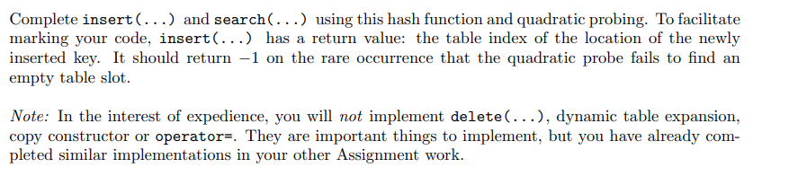 Solved Implement an ADT for a Set of strings using a hash | Chegg.com