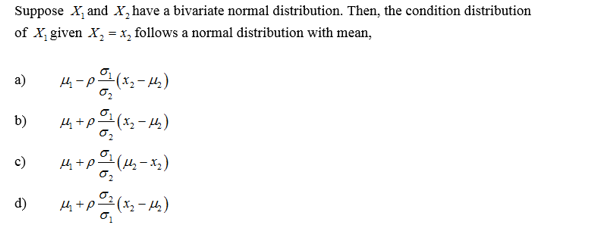 Solved Suppose X and X, have a bivariate normal | Chegg.com