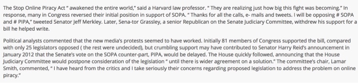 Solved Stop Online Piracy Act-A Political Battle between Old | Chegg.com