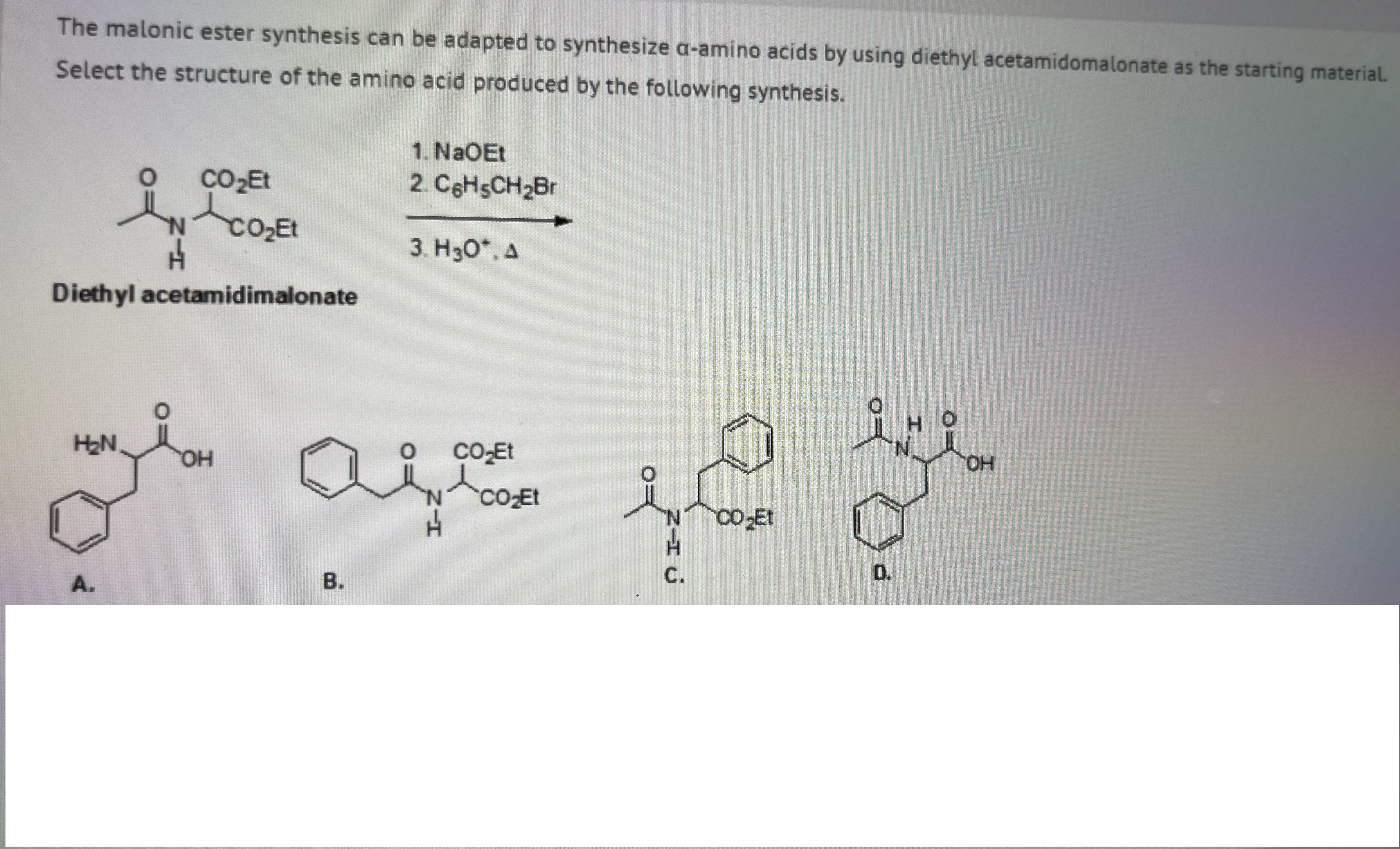 Solved The malonic ester synthesis can be adapted to | Chegg.com