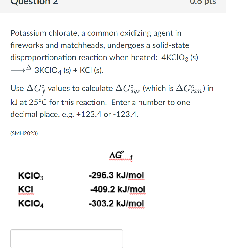 Solved Potassium chlorate, a common oxidizing agent in | Chegg.com