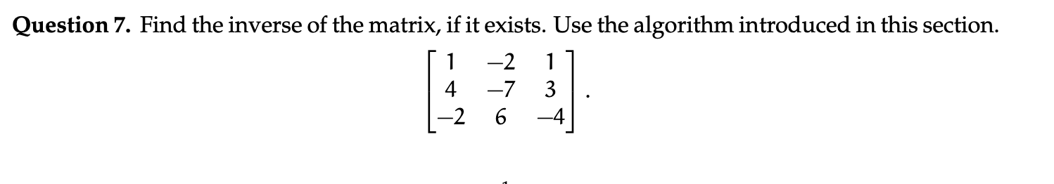 Solved Need some help on this Linear Algebra Question this | Chegg.com