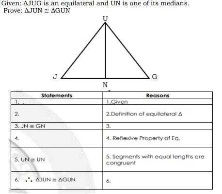 Solved Given: AJUG is an equilateral and UN is one of its | Chegg.com