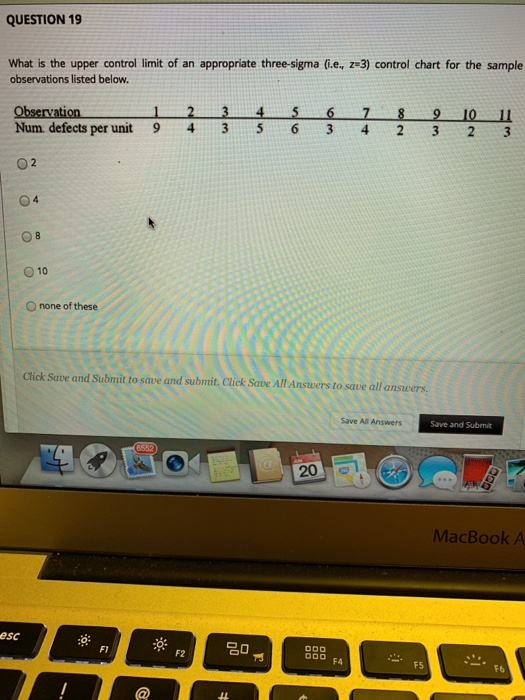 Solved QUESTION 19 What is the upper control limit of an | Chegg.com