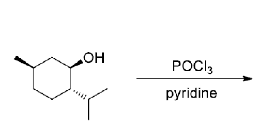 Solved Alcohol reaction with POCl3 Show all major products | Chegg.com