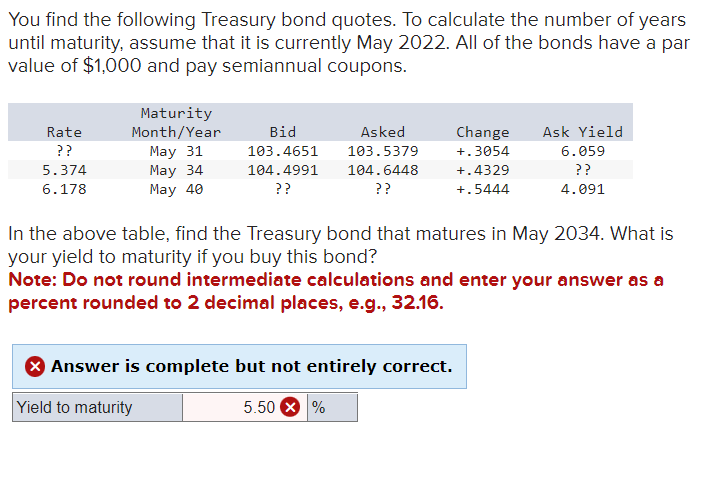 Solved You find the following Treasury bond quotes. To | Chegg.com