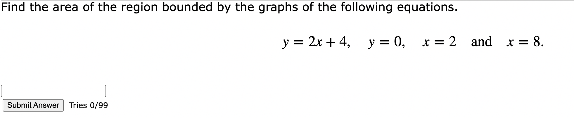 Solved Find the area of the region bounded by the graphs of | Chegg.com