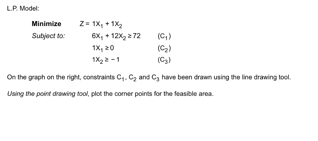 Solved L.P. Model: Minimize Z X+1X2 Subject to: 6X1 12X2272 | Chegg.com