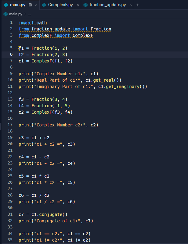 Solved Please refer to the fraction_update.py that you | Chegg.com