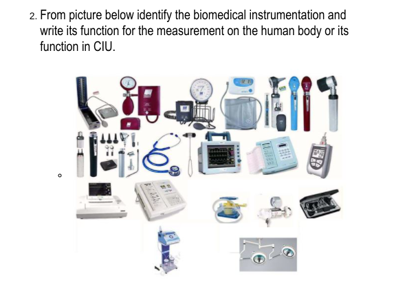 Solved 2. From picture below identify the biomedical | Chegg.com