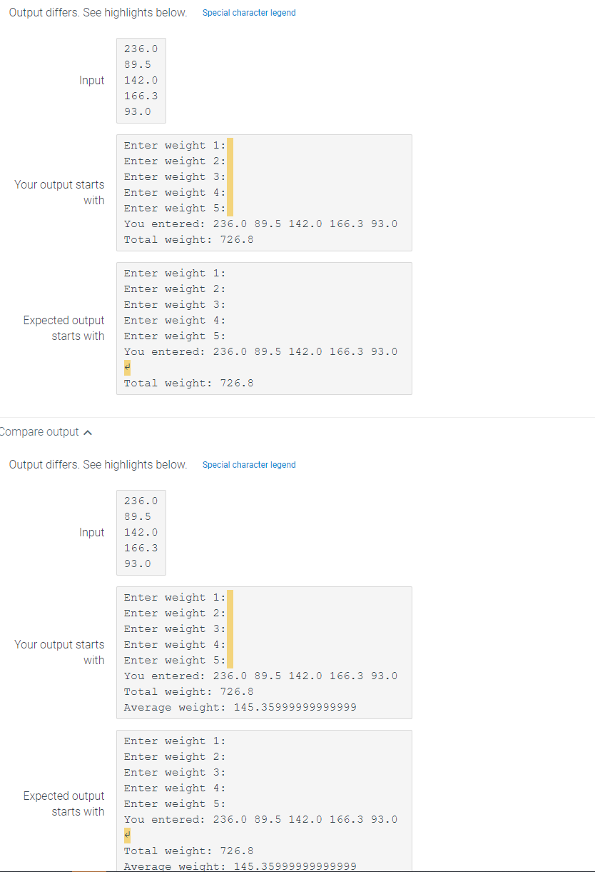 Solved 6.21 LAB: Warm up: People's weights (1) Prompt the | Chegg.com