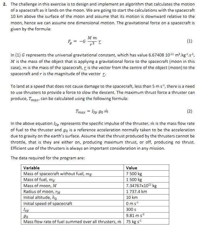 Solved 2. The challenge in this exercise is to design and | Chegg.com