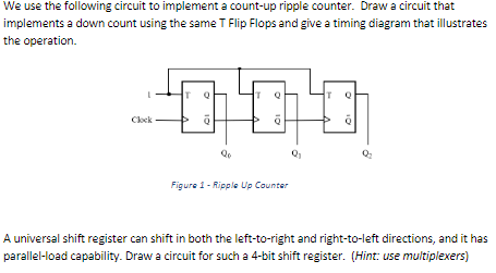 Solved We use the following circuit to implement a count-up | Chegg.com