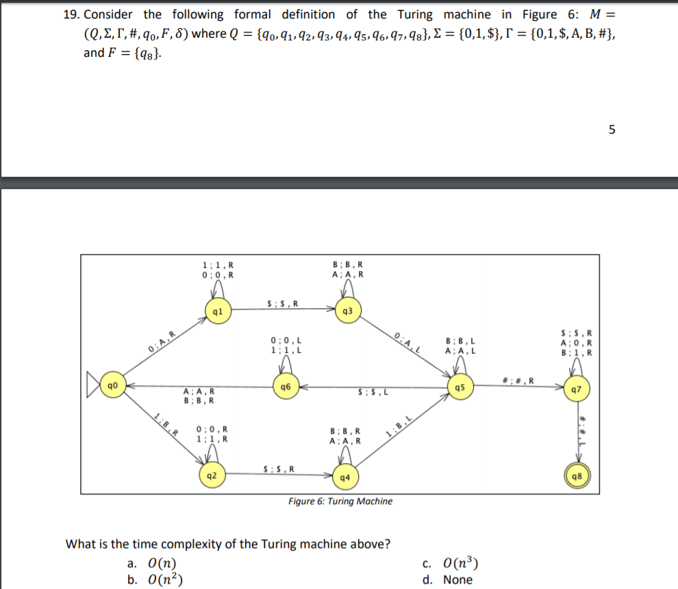 Solved Consider the following formal definition of the | Chegg.com
