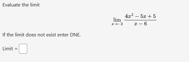 Solved Evaluate the following limit: limx→∞x2e(3x) Enter -I | Chegg.com