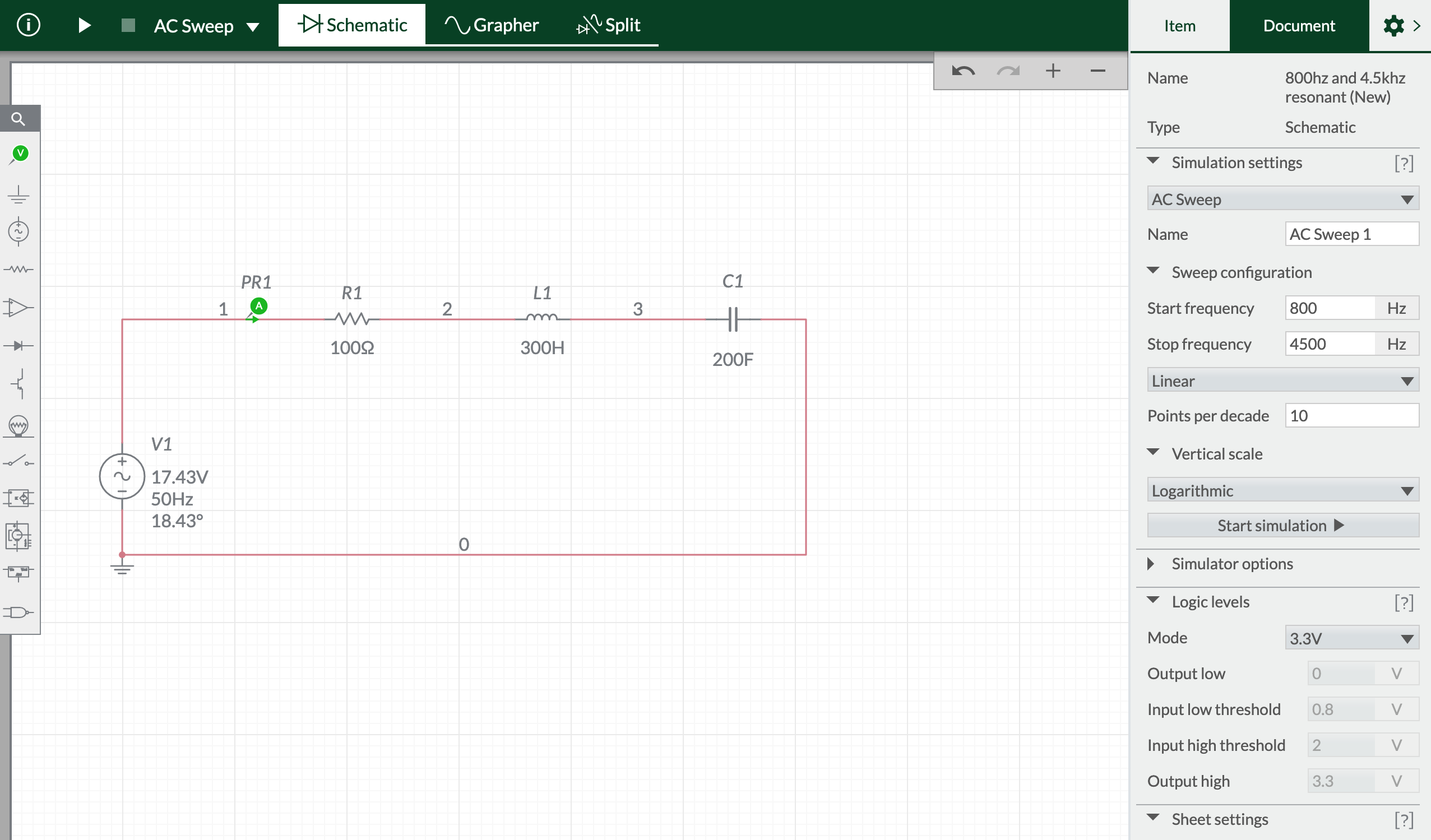 Solved Given V1 = (10 + j20) V, R = 100 Ω, L = +j300 and C = | Chegg.com