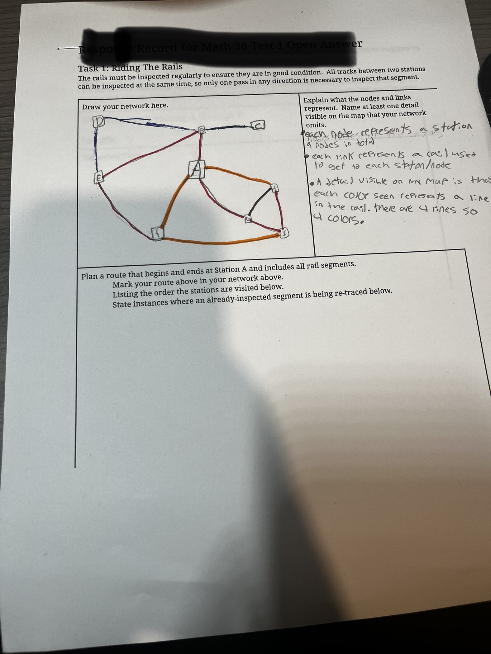 Solved Task 1: Riding The RailsThe rails must be inspected | Chegg.com