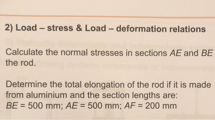 Solved A) Checkpoint Questions Axial Loading 1) Statics - | Chegg.com
